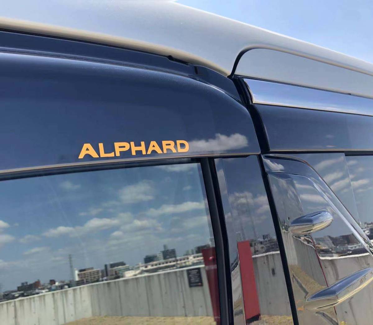 3AY トヨタ ALPHARD アルファード 10系 20系 30系 前期 後期 全グレード対応 エンブレム ステッカー ゴールド サイド ...