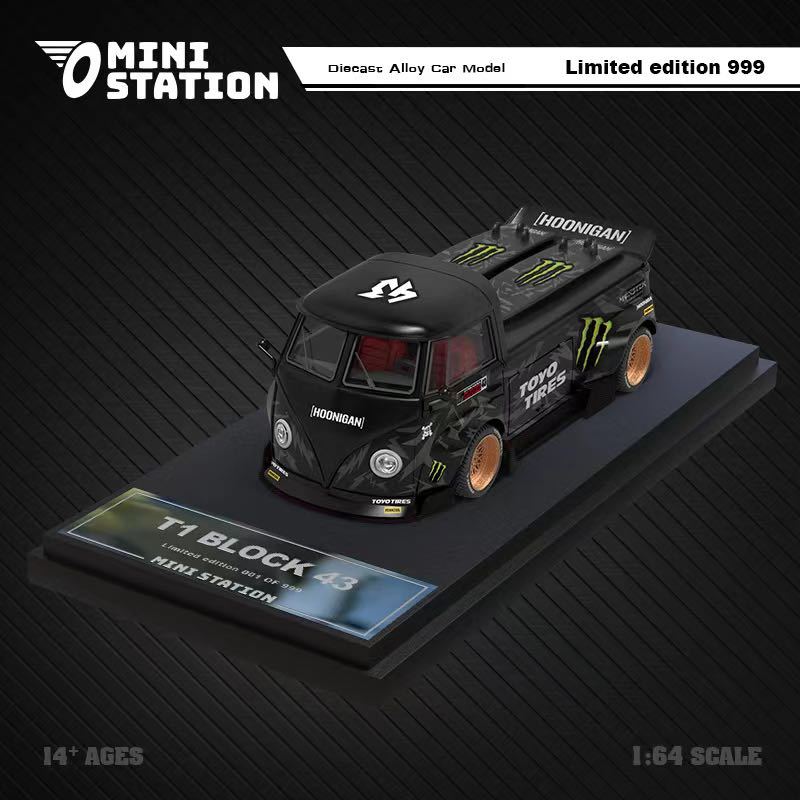 1/64 Mini Station フォルクスワーゲン RWB VW T1 PICKUP Block43 monster ピックアップ ...