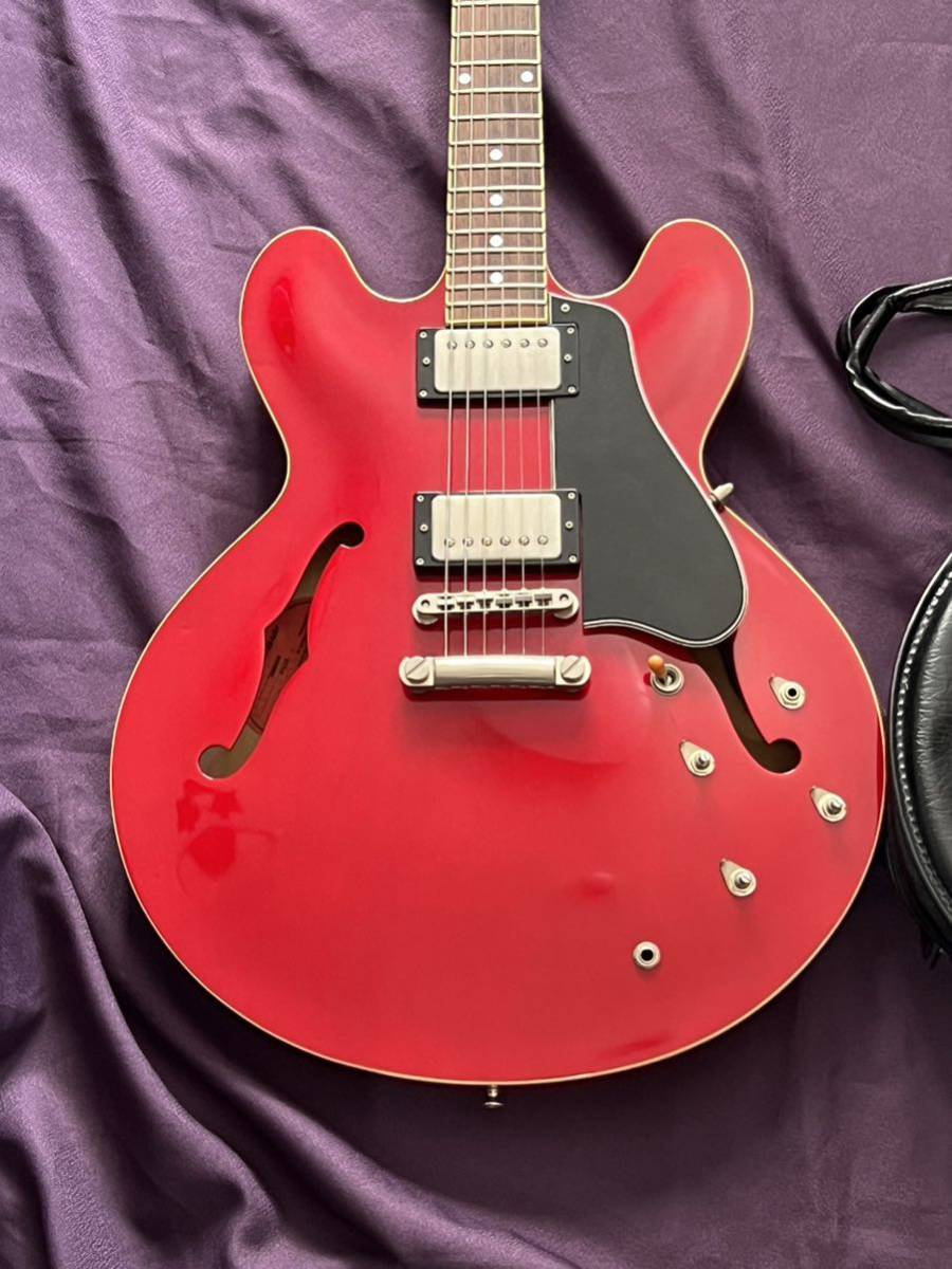 日本製 Burny RSA-100 CR VH-1搭載 上級モデル ES-335 フェルナンデス FERNANDES Made in ...