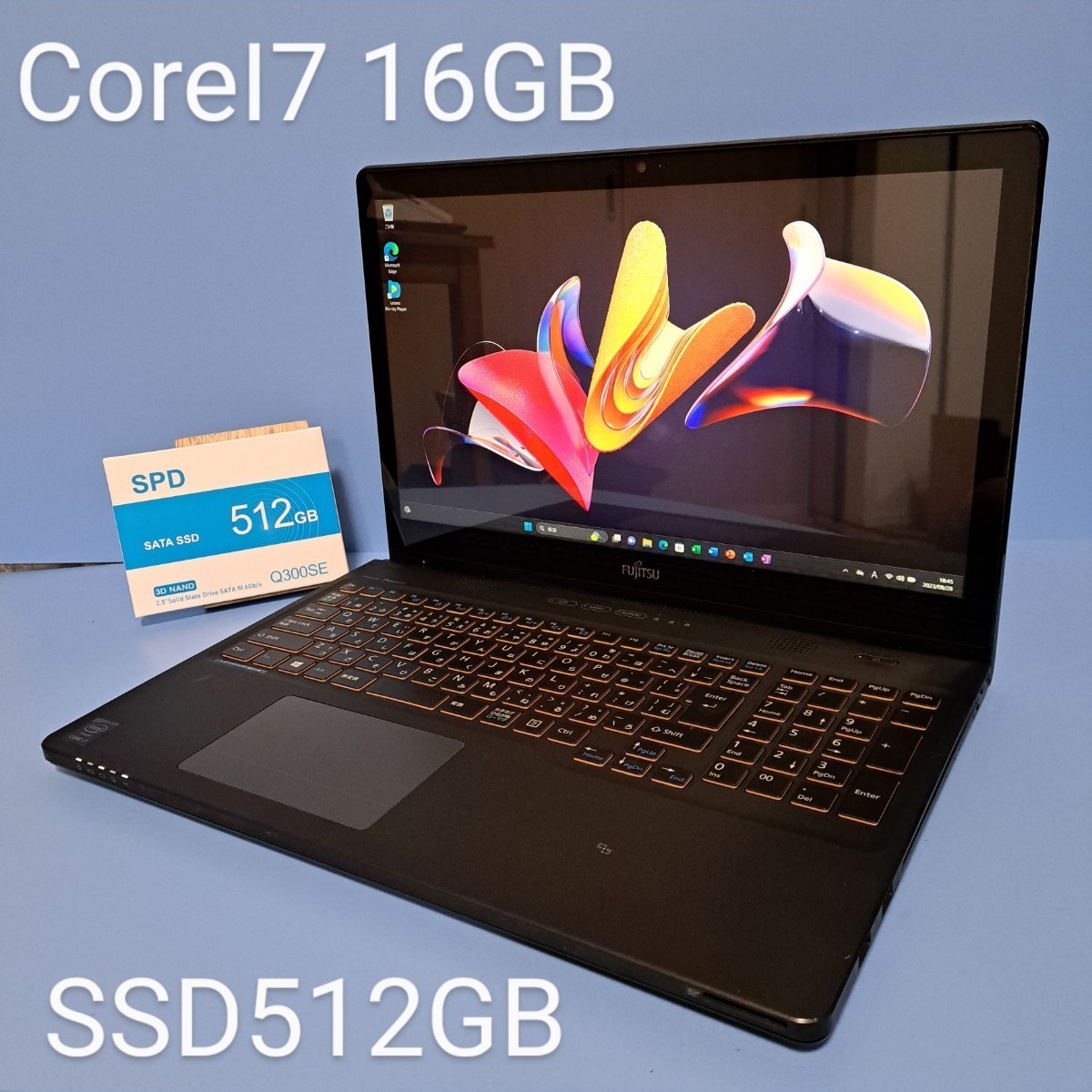 最強Corei7 メモリ16GB/ SSD512GB/LIFEBOOK/AH77/R/ブルーレイ/Windows11 Office2019H ...