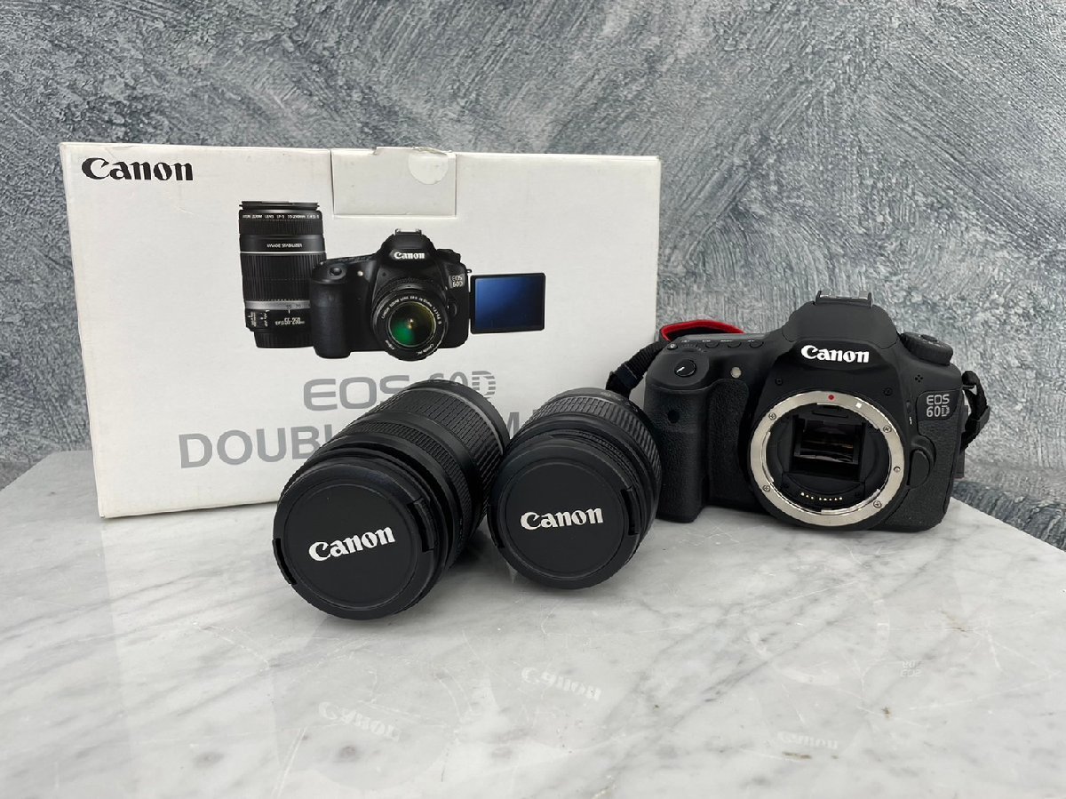t2001 現状品 CANON キャノン EOS 60D DOUBLE ZOOM KIT ダブルズームキット(キヤノン)｜売買された ...