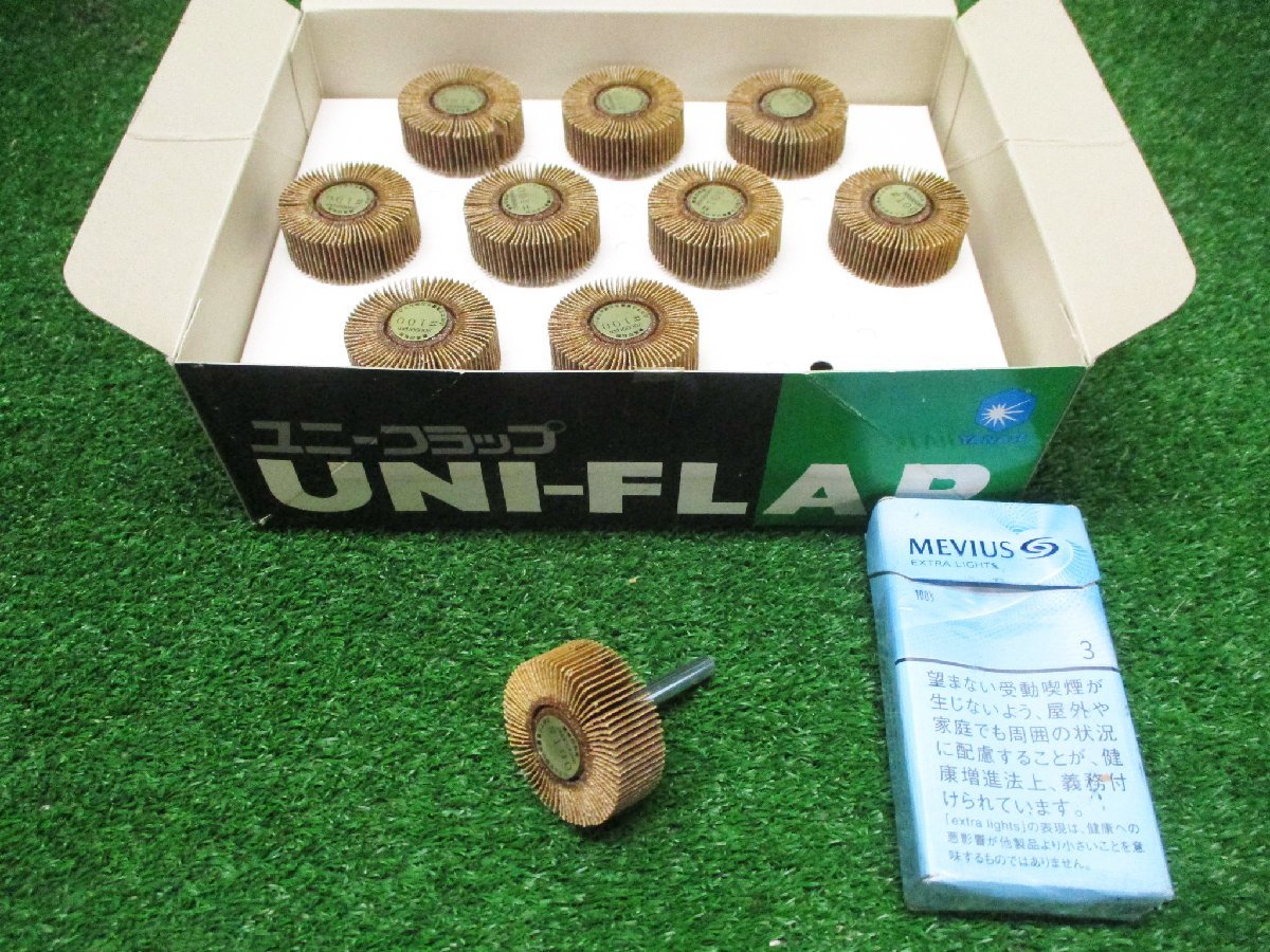 成落.g059 柳瀬 ユニーフラップ UNI-FLAP 軸付ホイール 40×15×6mm ♯100 10個セット(消耗品)｜売買された ...