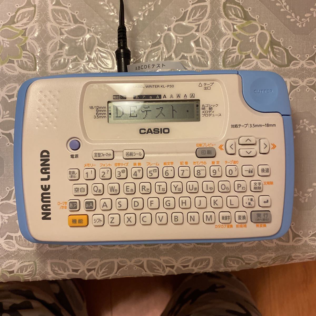 CASIO カシオネームランド KL-P30 ブルー ACアダプター付き(ラベル用品)｜売買されたオークション情報、yahooの商品情報をアーカイブ公開 - オークファン（aucfan.com）