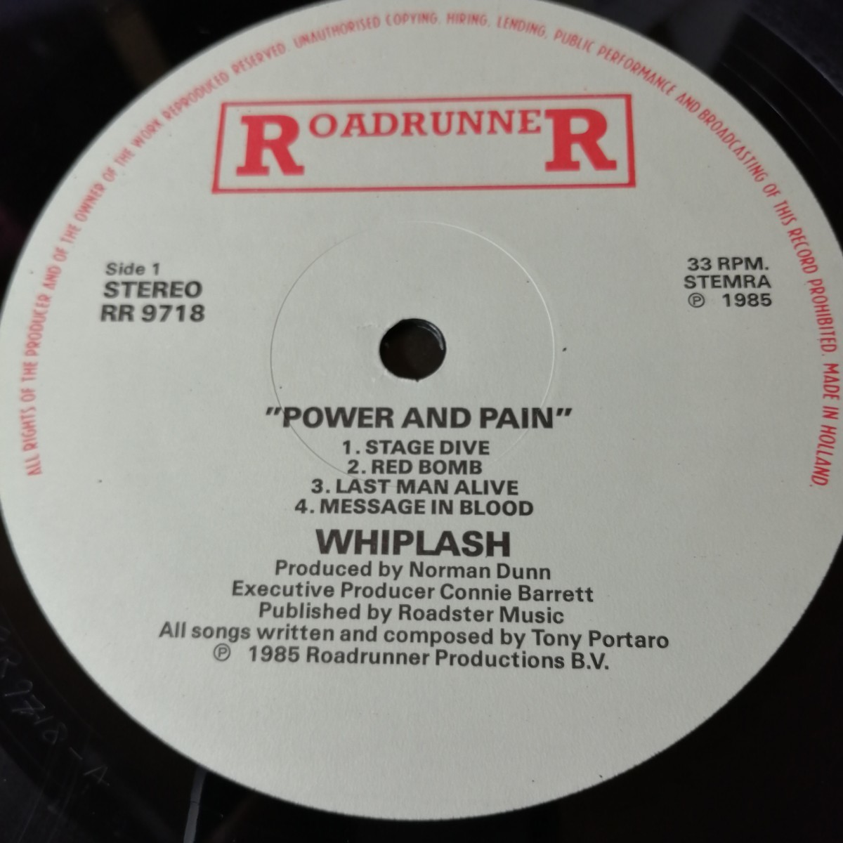 C09 LP レコード ウィップラッシュ WHIPLASH power and pain RR 9718 EU盤(一般)｜売買された ...