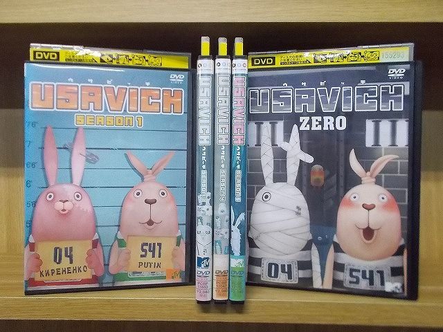 DVD ウサビッチ USAVICH SEASON1〜5 2欠品 + ZERO 計5本セット ケース無し発送 レンタル落ち ZM952(あ行 ...