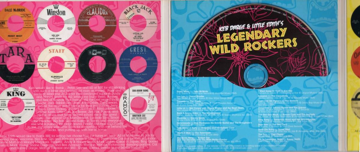 盤 / KEB DARGE & LITTLE EDITH'S - LEGENDARY WILD ROCKERS CD / 20 x DJ ...