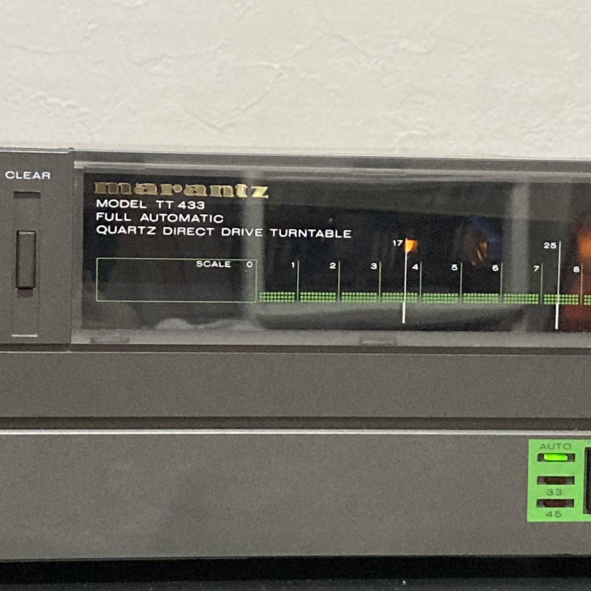 Marantz TT433 Record player マランツ レコードプレーヤー(本体)｜売買されたオークション情報、yahooの商品情報をアーカイブ公開 - オークファン（aucfan.com）