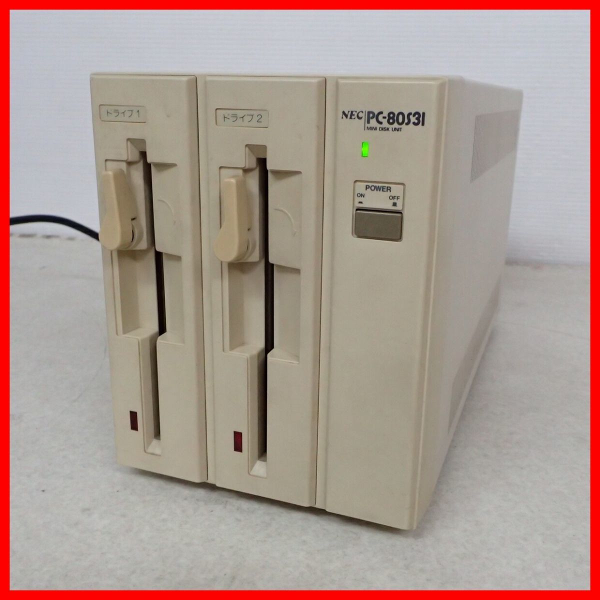NEC PC-8000シリーズ ミニディスクユニット PC-80S31 5インチ外付けFDD 日本電気 通電のみ確認 20(外付け)｜売買され ...