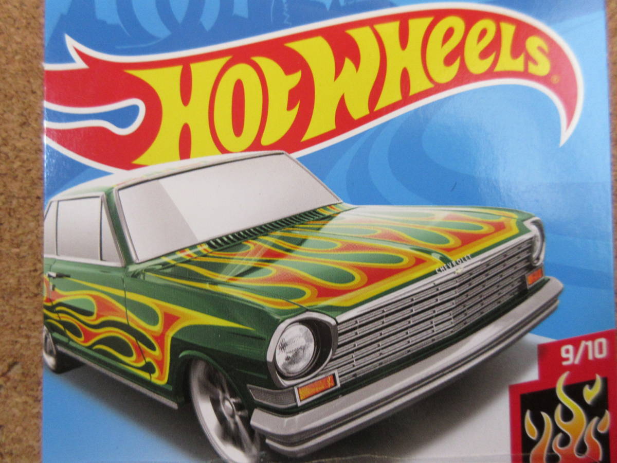 Hot Wheels '63 Chevy II HW Flames 9/10 ゼネラルモーターズ '63 シボレー II Ryu Asada リュウ アサダ V8 ハードトップ(乗用車)｜売買 ...