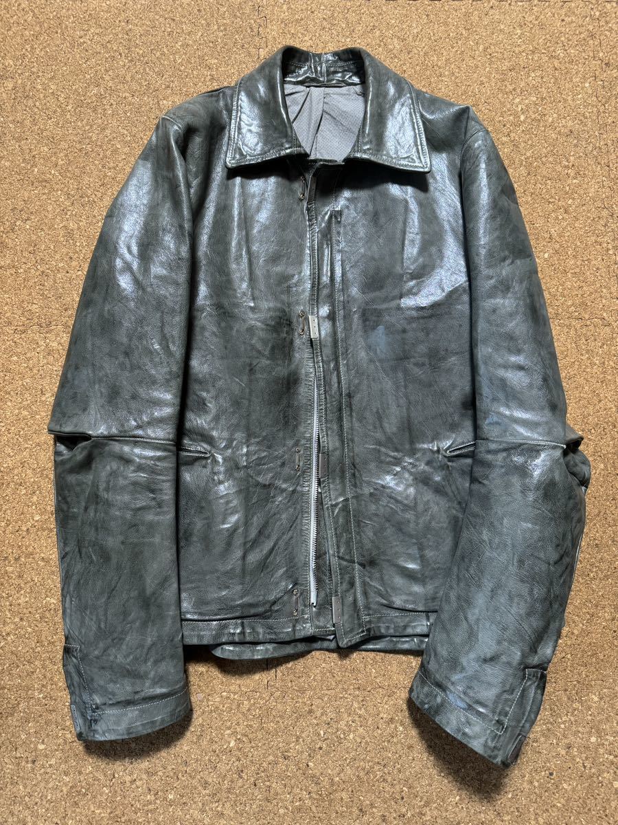 Carol Christian Poell キャロルクリスチャンポエル SCARSTITCHED LEATHER JACKET LM/2498 ROOMS-PTC/19 50(Lサイズ)｜売買 ...