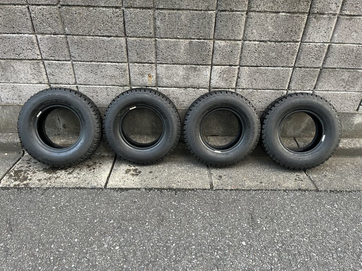 145SR10 145/80R10互換 DUNLOP GRASPIC HS-V 145R10 6PR ／10インチ スタッドレス タイヤ4本 ...
