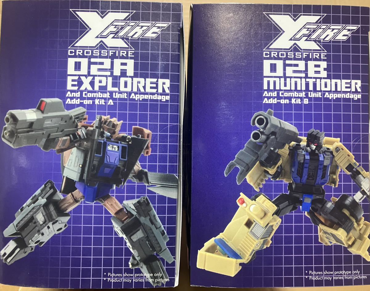 同梱可 FansProject XFIRE CROSSFIRE 02A EXPLORER & 02B MUNITIONER ブルーティカス ...