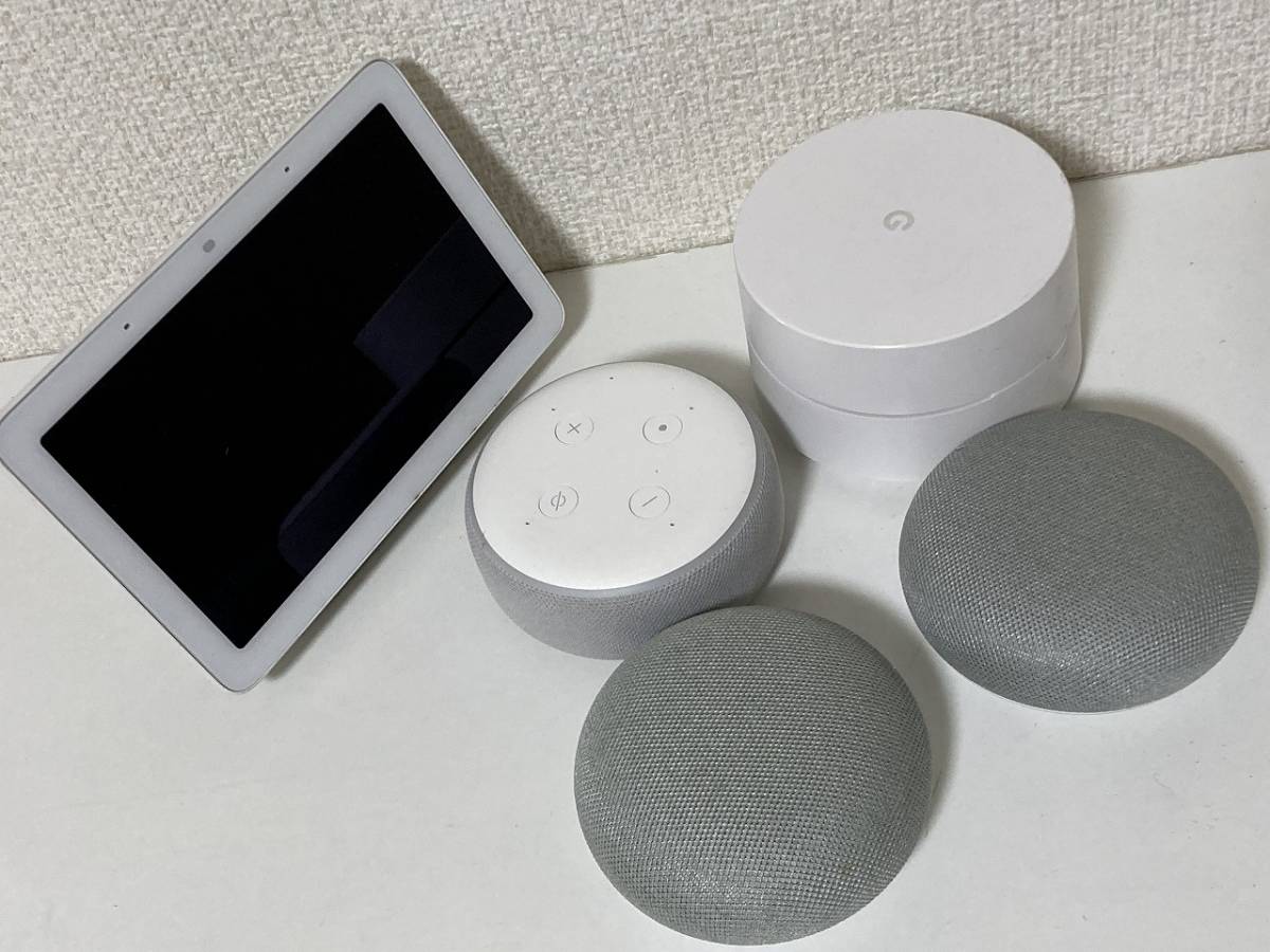 061J06 amazon/Google Echo Dot/Wifiステーション/スマートスピーカー まとめて(スマートスピーカー本体)｜売買 ...