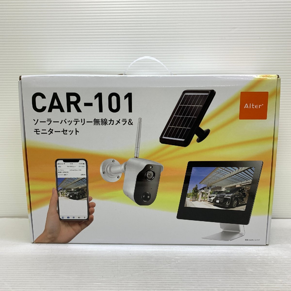 MIN MSMK キャロットシステムズ CAR-101 ソーラーバッテリー無線カメラ＆モニターセット 96-231108-YF-9-MIN ...