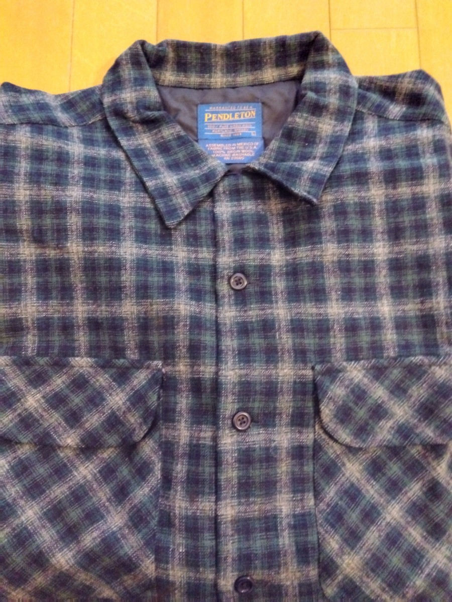 ペンドルトン PENDLETON 長袖シャツ バージンウール メンズ 90s Lサイズ アメリカンビンテージ made in USA グレー シャドウチェック(Lサイズ)｜売買された ...