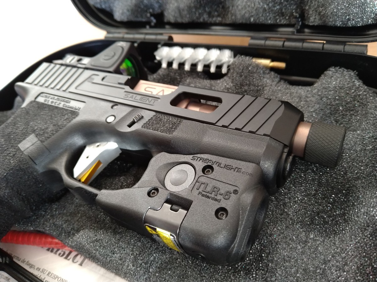 GLOCK G26 SAI RMR G26 フルカスタム 実物 Trijicon RMR Type2 Red Dot 実物TLR-6 ...