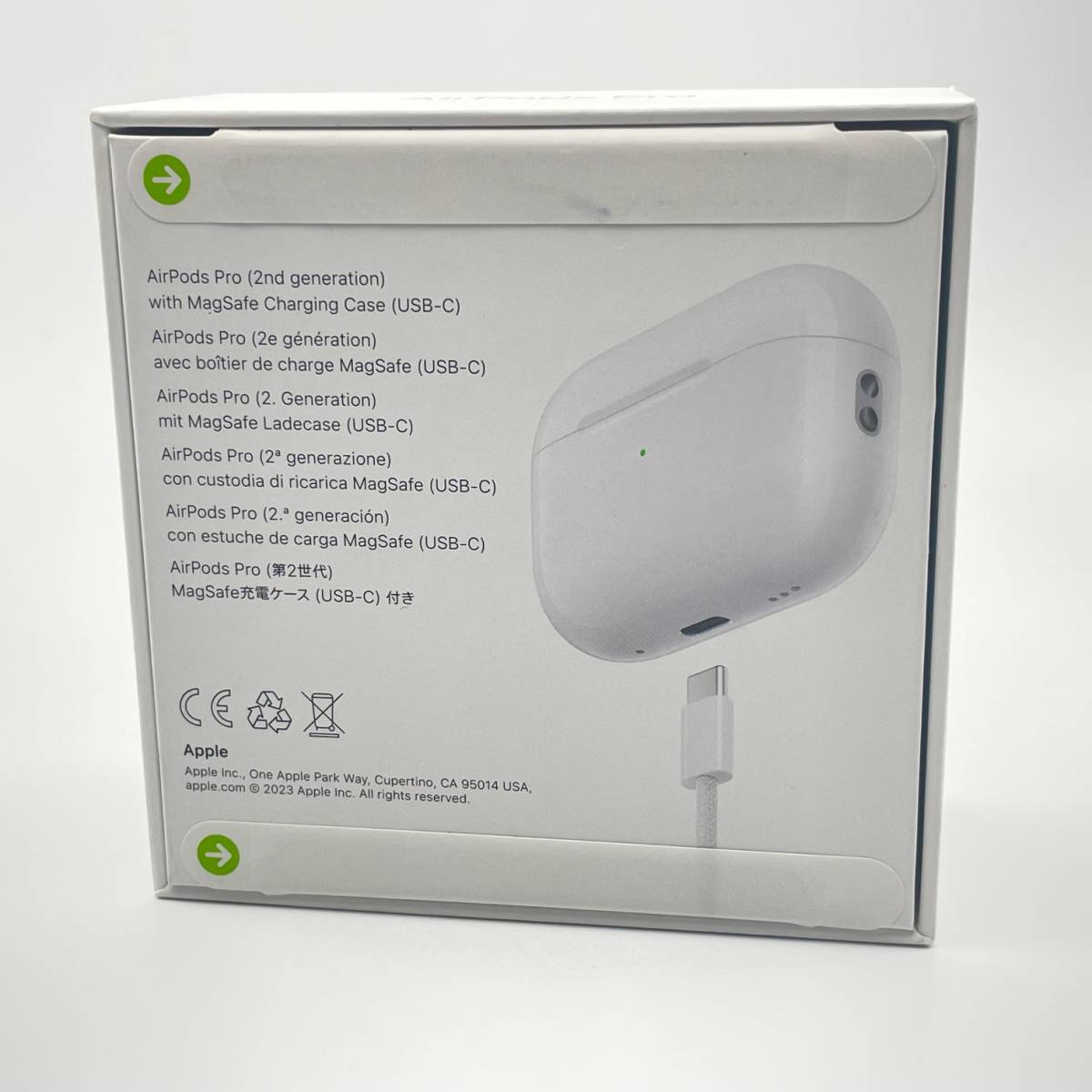 Apple アップル MTJ3J/A AirPods Pro 2nd generation A3047 A3048 A2968 USB-C ...