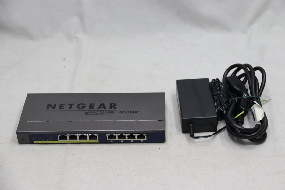 NETGEAR ProSafe 8 ポート 4ポートPoEギガビットスイッチ GS108P(イーサネットハブ)｜売買されたオークション情報 ...