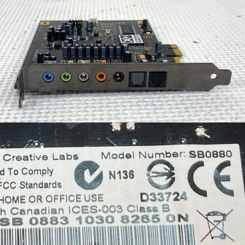 サウンドカード WinXP Win10 CREATIVE SoundBlaster X-Fi Xtreme Fidelity SB0880 ...