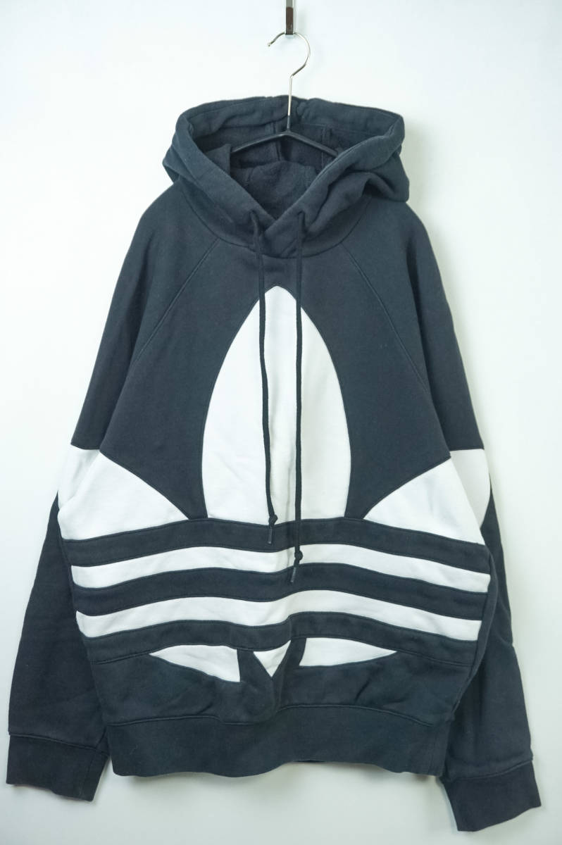X667/Adidas Originals/アディダスオリジナルス/BG TREFOIL HOOD/ビッグトレフォイルスウェットパーカー ...