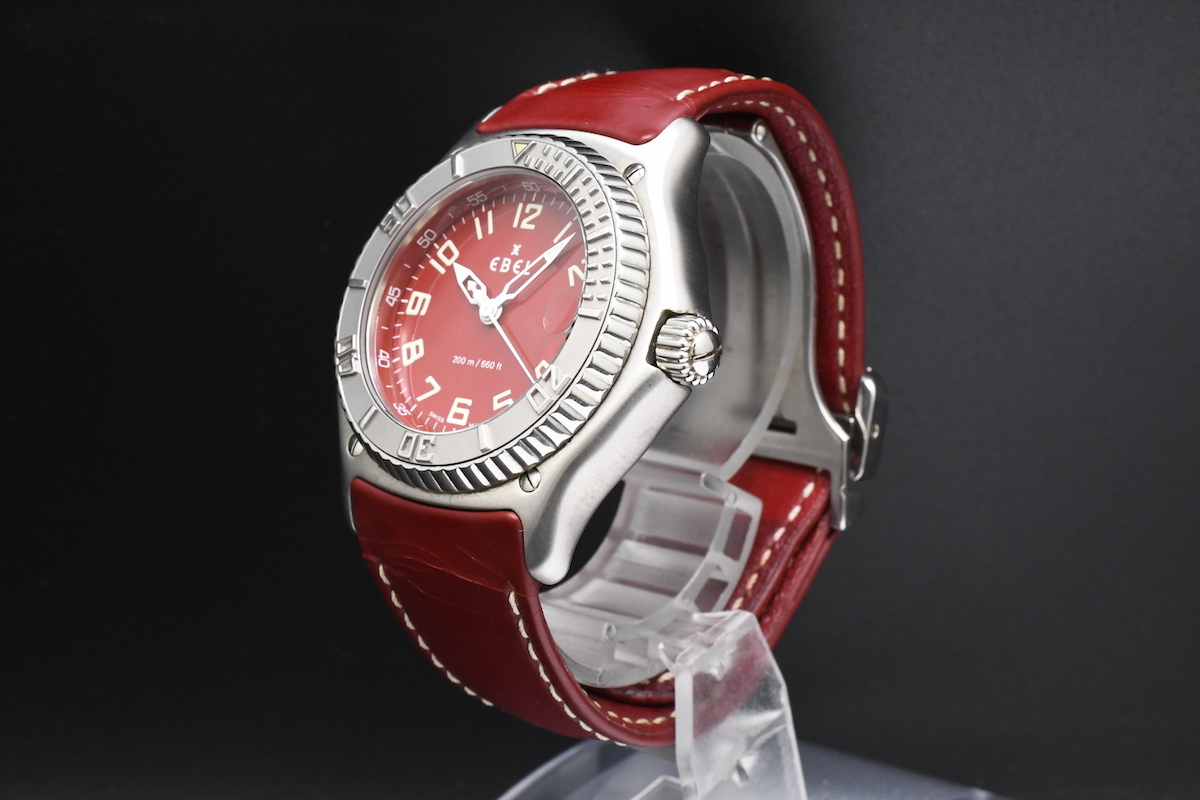 動作未確認 外観 EBEL DISCOVERY Ref：E9187341 エベル ディスカバリー クォーツ レッド 箱 保証書付 21933(エベル)｜売買されたオークション情報、yahooの ...