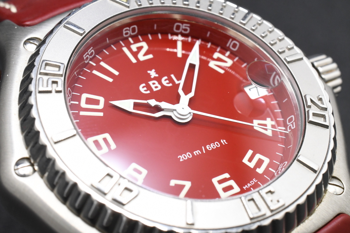 動作未確認 外観 EBEL DISCOVERY Ref：E9187341 エベル ディスカバリー クォーツ レッド 箱 保証書付 21933(エベル)｜売買されたオークション情報、yahooの ...