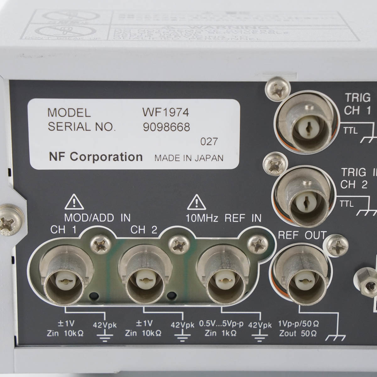 DW 8日保証 WF1974 WAVE FACTORY NF MULTIFUNCTION GENERATOR 30MHz エヌエフ回路設計 ...