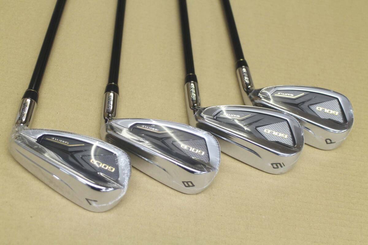 SHUTTLE GOLD 4本組 7.8.9.P 硬さSR FUBUKI SG200カーボン メンズ アイアンセット マルマン シャトル ...