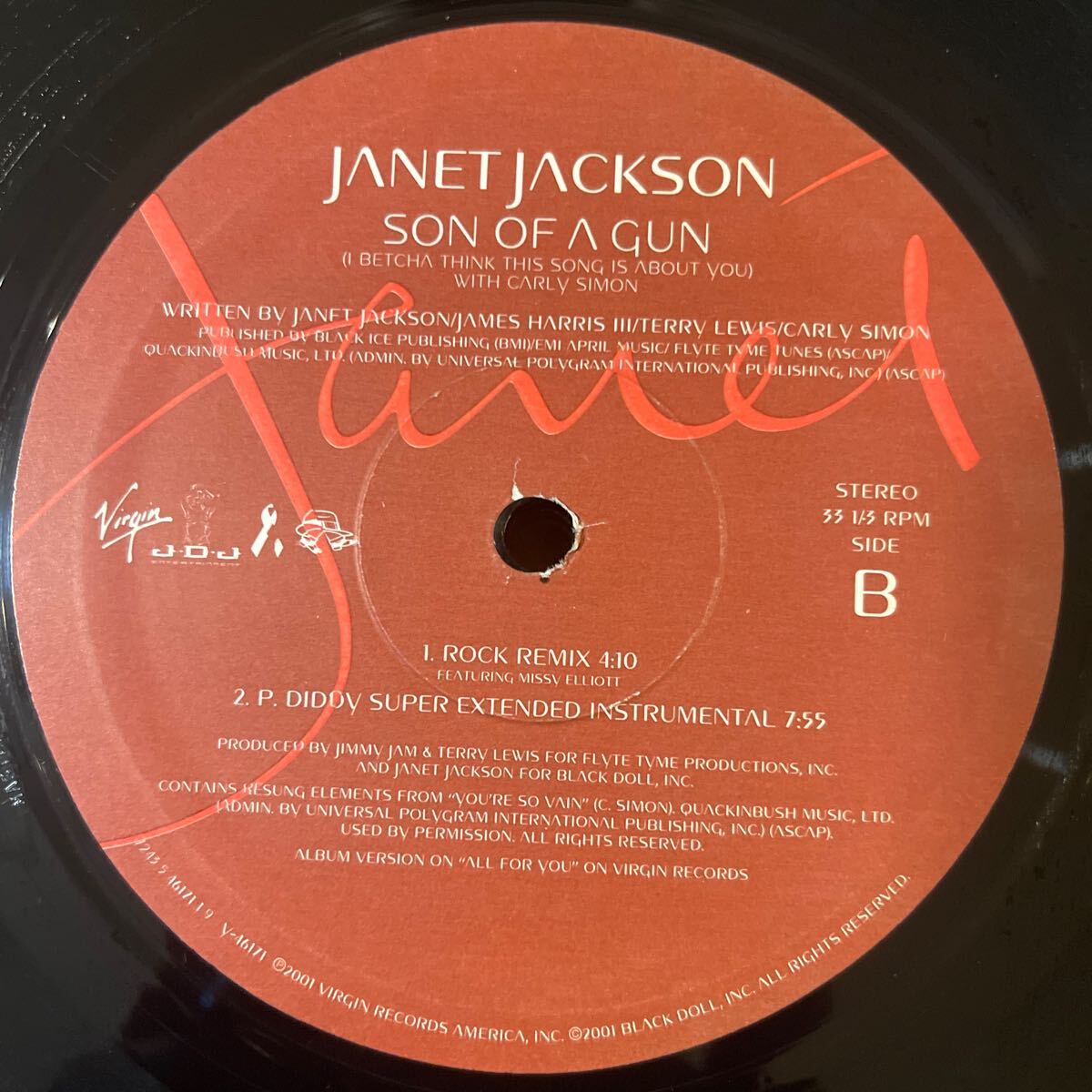 Janet Jackson/With Carly Simon/Son Of A Gun I Betcha Think This Song Is ...