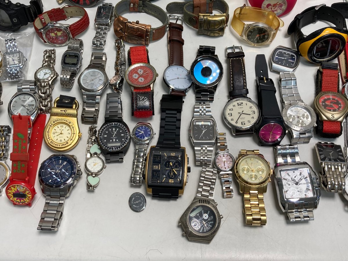 13-6879 ジャンク 時計 大量まとめ 約112点 SEIKO CASIO CITIZEN RADO Dunhill Vivienne Westwood DIESEL Swatchなど ...