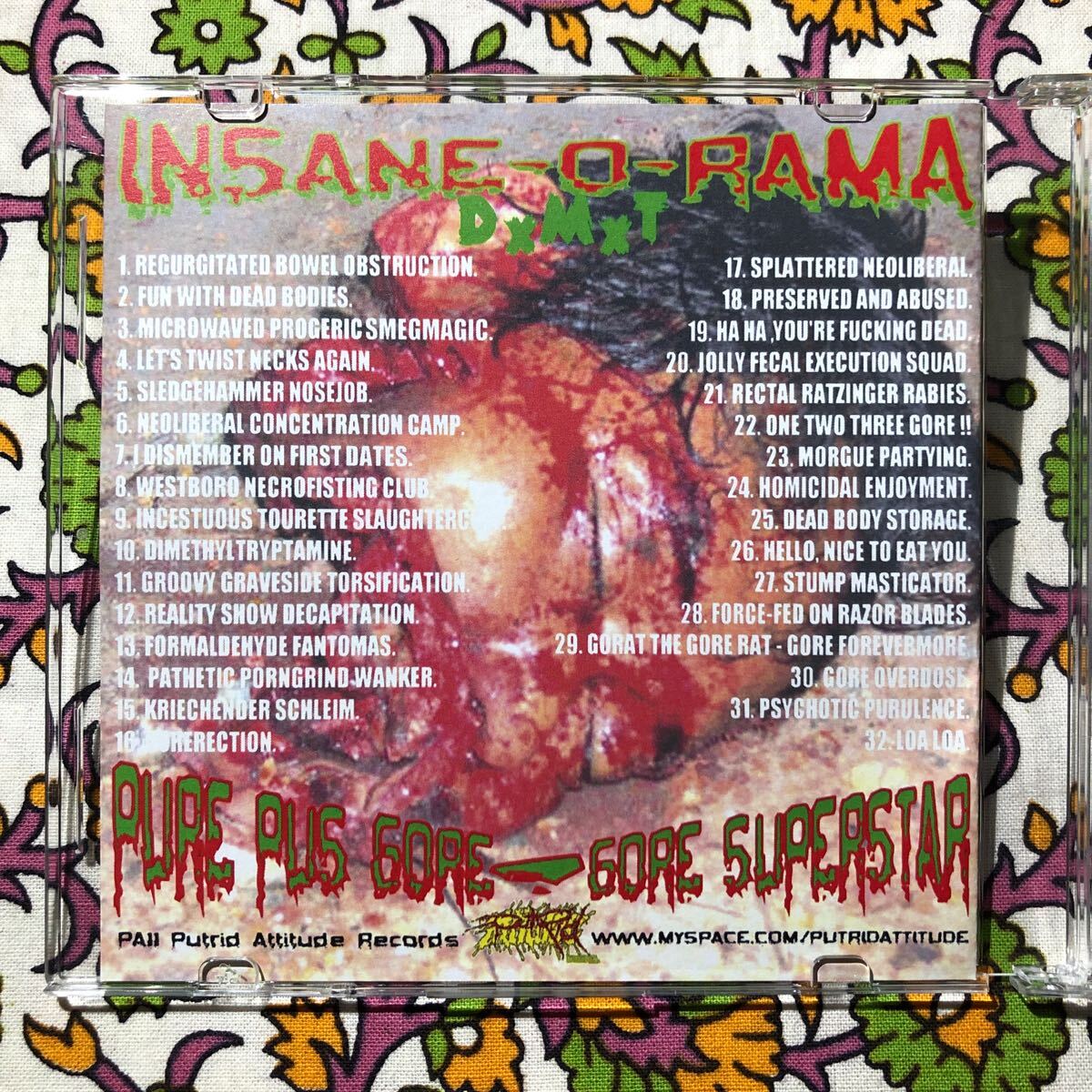 DISCIPLINARY MEAT TENDERIZER ー Pure Pus Gore - Gore SuperStar CD-R ...