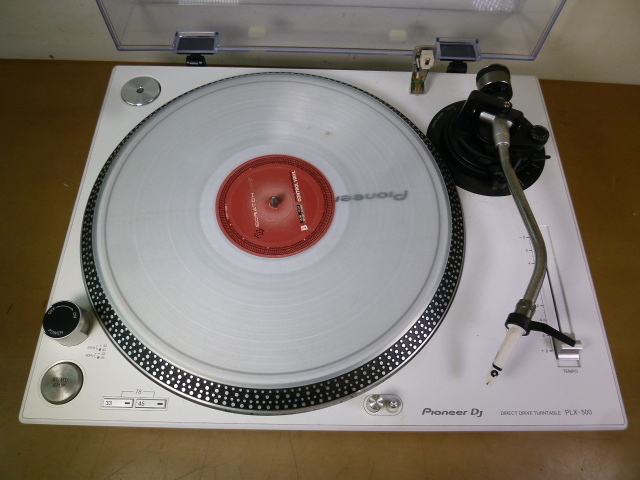 Pioneer PLX-500-W ターンテーブル レコードプレーヤー 音響機材 パイオニア PLX-500 現状 DJ 管理番号1 ...