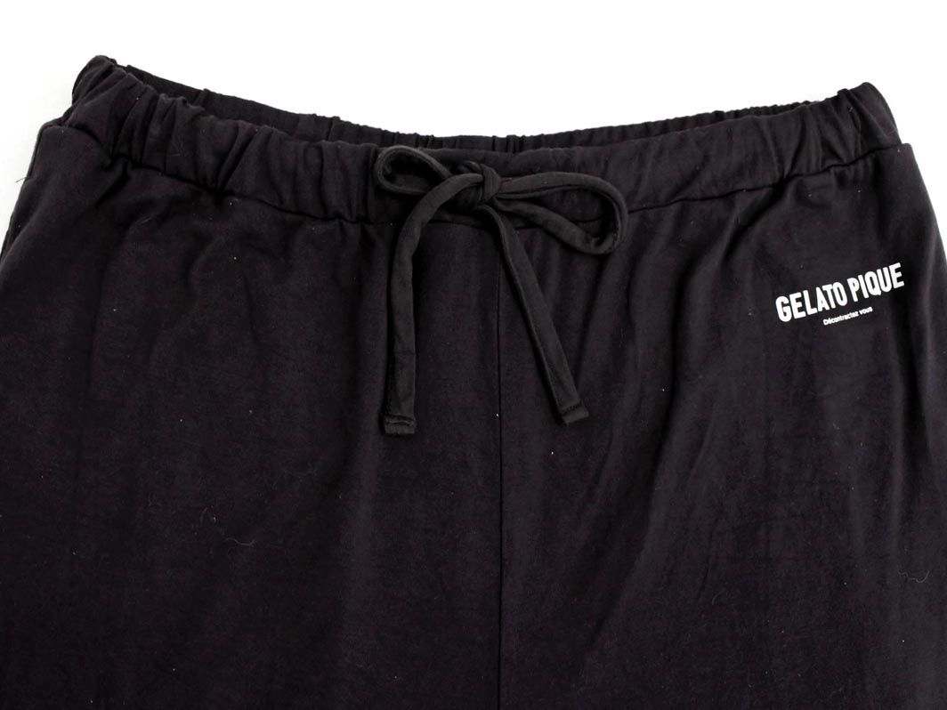 gelato pique ジェラートピケ HOMME オム ハーフ パンツ ルームウェア sizeM/黒 eeb4 メンズ(ジェラートピケ ...