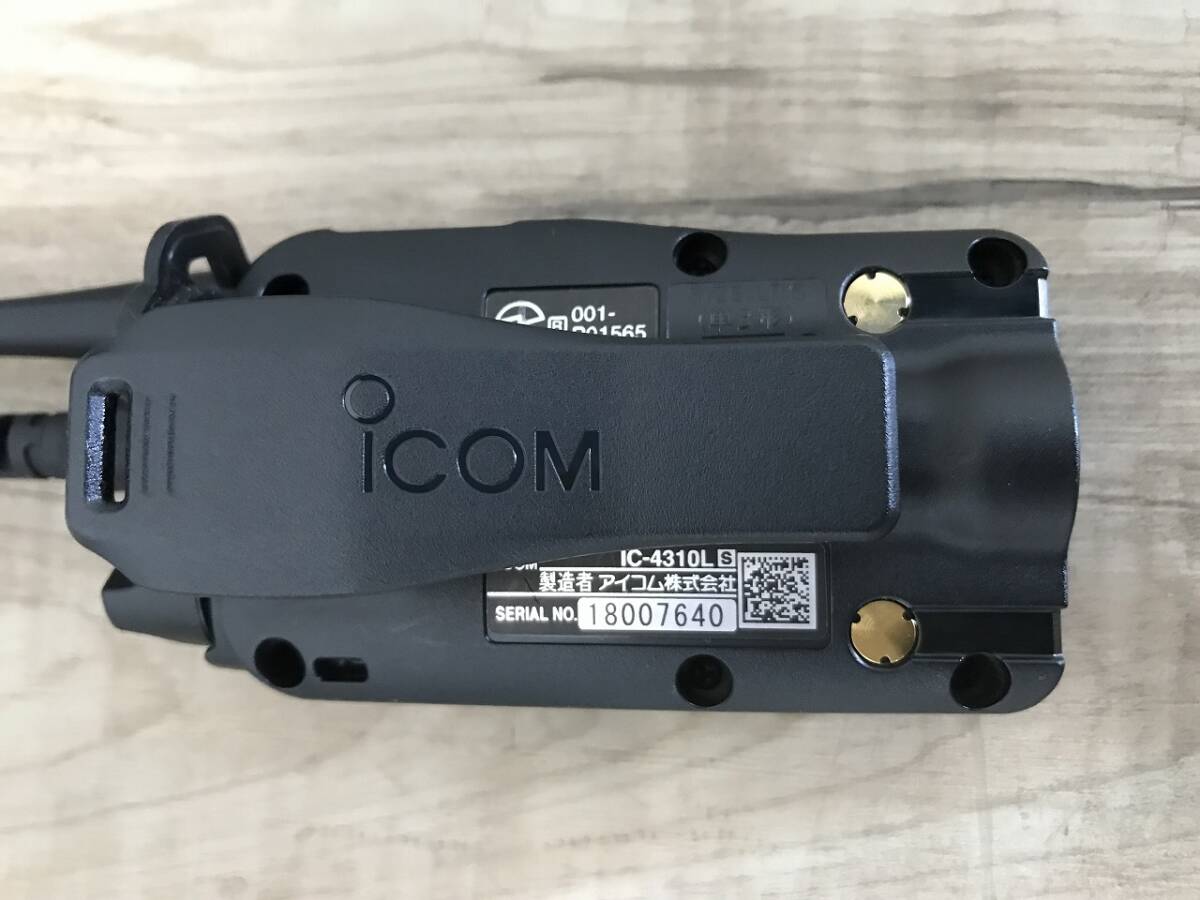 ID5326: アイコム 特定小電力トランシーバー ICOM IC-4310L HM-186PI スピーカーマイクロフォン付き(ハンディ)｜売買されたオークション情報、yahooの商品情報を ...