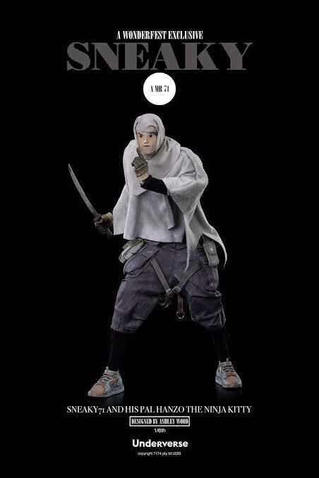 UNDERVERSE SNEAKY 71 AND HIS PAL HANZO THE NINJA KITTY開封 threeA Ashley ...