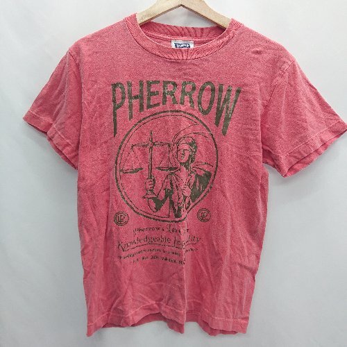 PHERROWS フェローズ 半袖 Tシャツ サイズ38 レッド系 メンズ E(イラスト、キャラクター)｜売買されたオークション情報、yahooの商品情報をアーカイブ公開 - オークファン ...