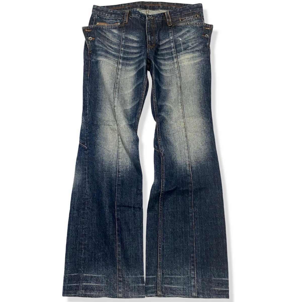 Rare 00's Nicole Club For Men Western baggy flare JAPANESE LABEL ...