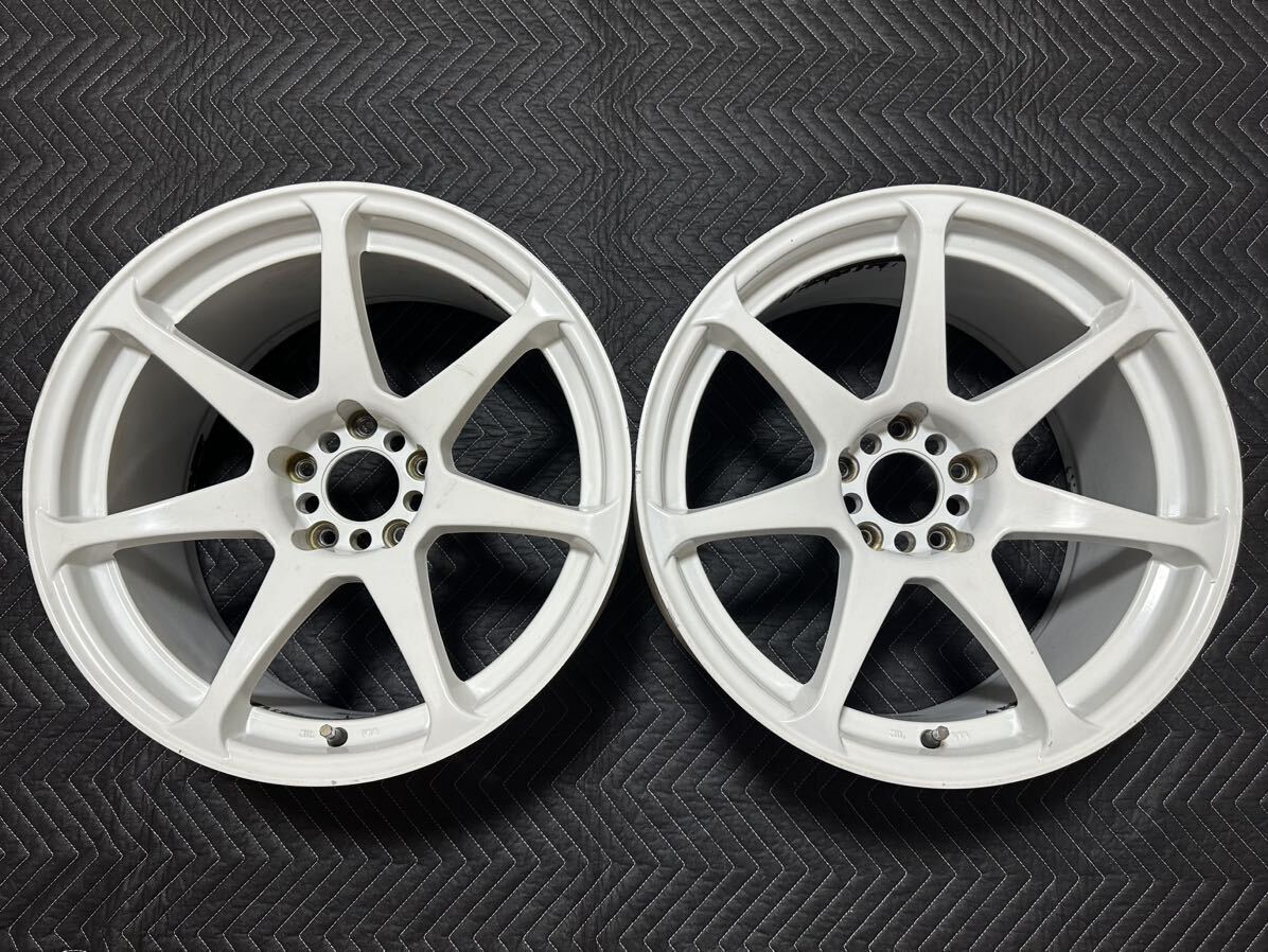 CST ZERO-1 HYPER ゼロワンハイパー 18インチ 5h PCD114.3 9.5J オフセット 15 白 ホワイト 2本セット ...