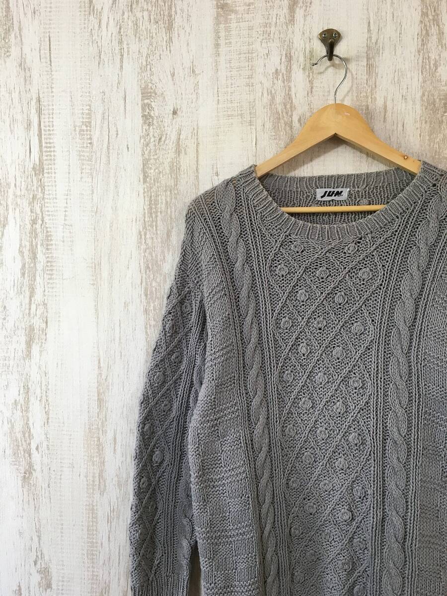 201 90s ヴィンテージ フィッシャーマン 二ットセーター JUNMEN ジュンメン ケーブル編み グレー(JUNMEN)｜売買されたオークション情報、yahooの商品情報をアーカイブ公開 ...