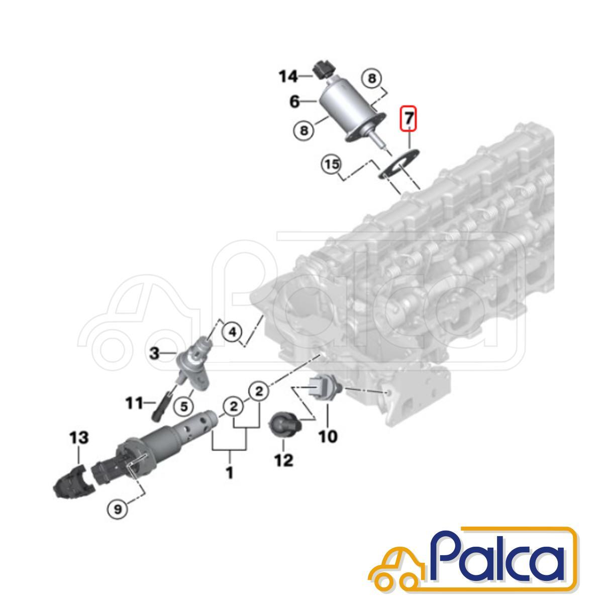 BMW VANOS VVTモーター ガスケット E87/130i | E90 E91/323i 325i 330i | E60 E61/525i 530i | E63 E64/630i ...