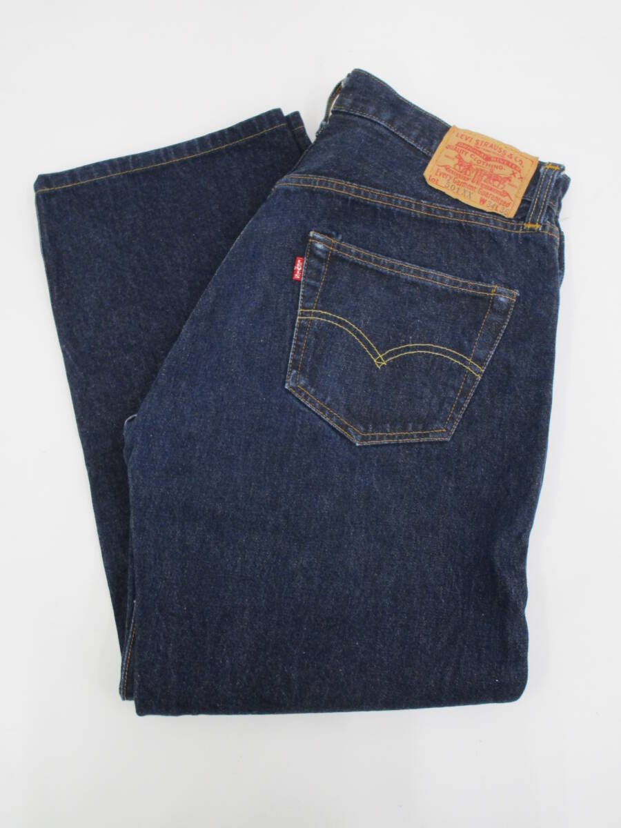 I1011-1H/ LEVIS リーバイス 501XX W34 501-0003 555刻印 バレンシア工場 米国製 ビッグE 濃紺 赤耳 ...