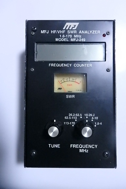 SWR測定器 MFJ-249 HF/VHF SWR ANALYZER 1.8-170MHz 本体のみ 品 1個 ジャンク扱い アマチュア無線 ...