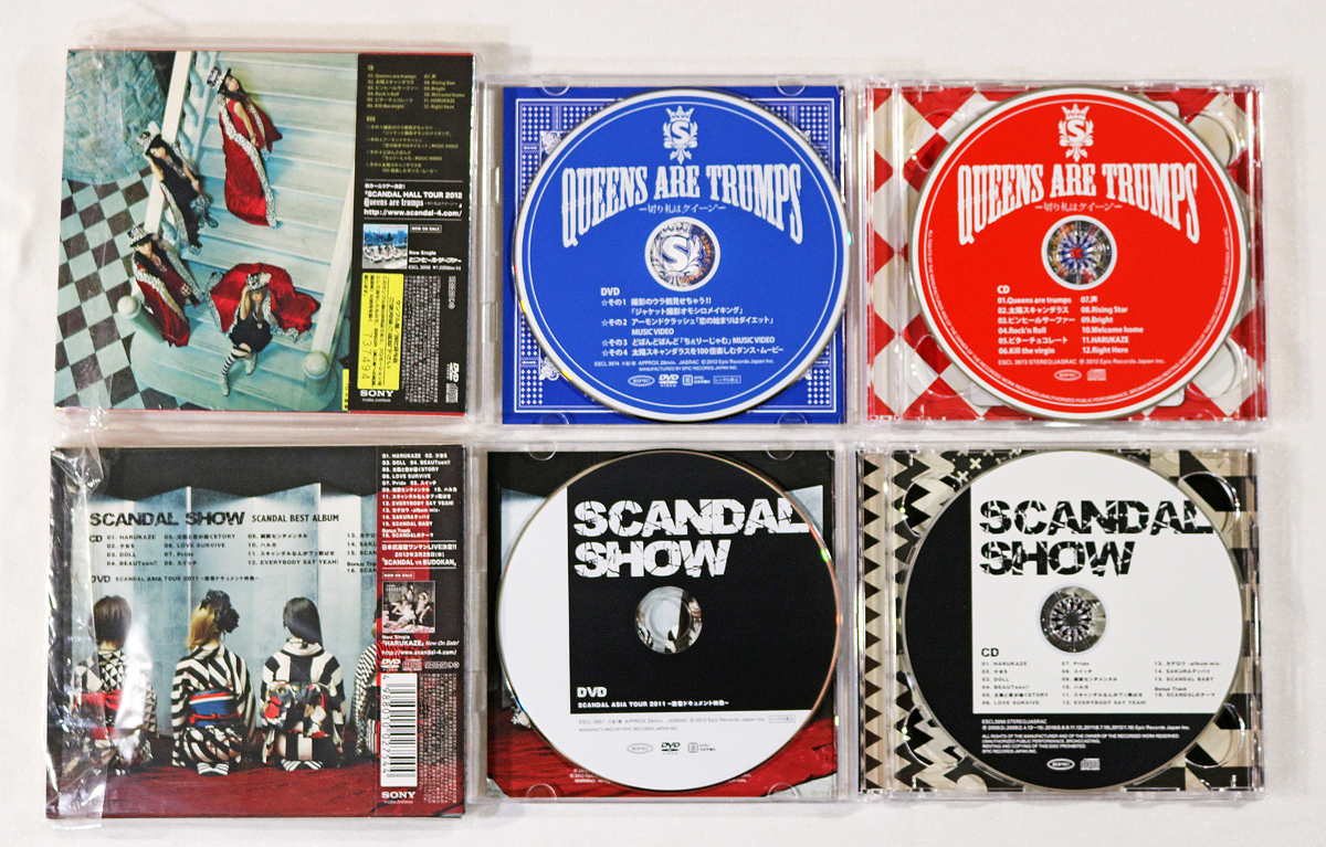 SCANDAL CD＋DVD 9タイトル SCANDAL FIRST LIVE Queens are trumps SCANDAL SHOW ...