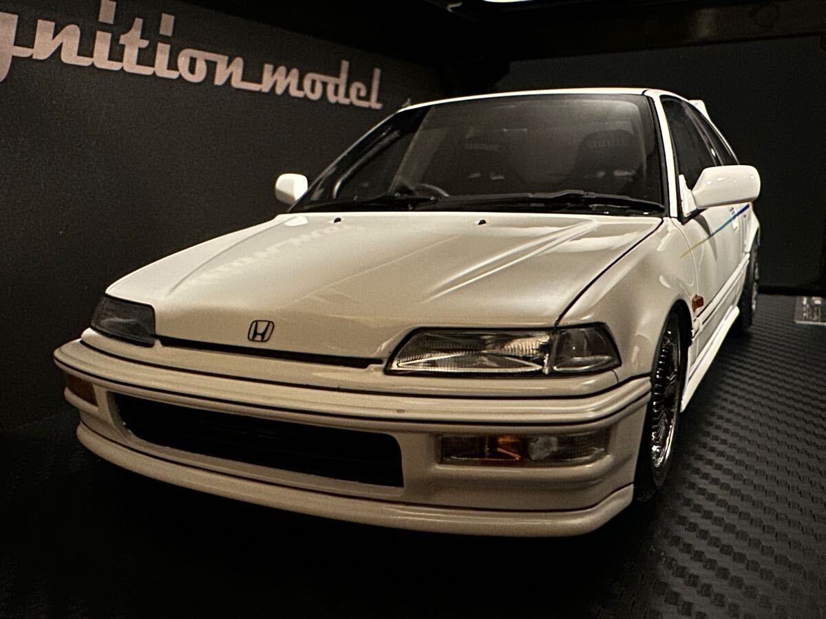 1/18 IG3122 Honda CIVIC EF9 SiR White イグニッションモデル ignition model ホンダ シビック グランド KANJO 環状 VTEC ...