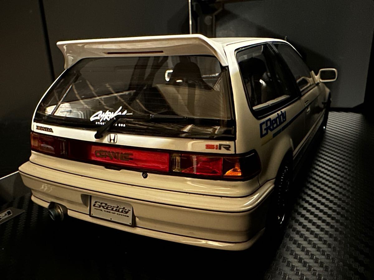 1/18 IG3122 Honda CIVIC EF9 SiR White イグニッションモデル ignition model ホンダ シビック グランド KANJO 環状 VTEC ...