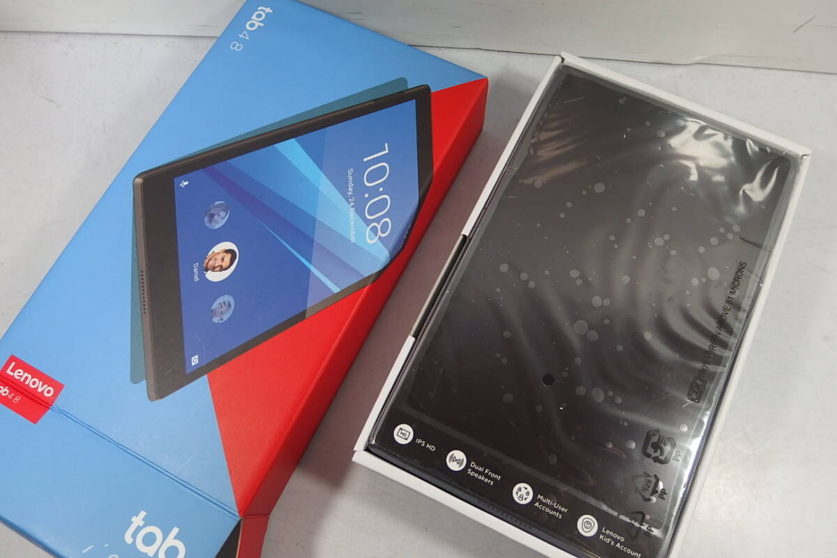 Lenovo レノボ 防水/防塵 タブレット TAB4 8 TB-8504X ZA2B0085JP ブラック 16GB/2GB/8インチ/Android/microSD/Bluetooth ...