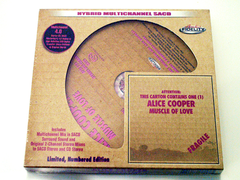 廃盤 Audio Fidelity SACD SACD Alice Cooper Muscle Of Love Stereo & 4.0 ...
