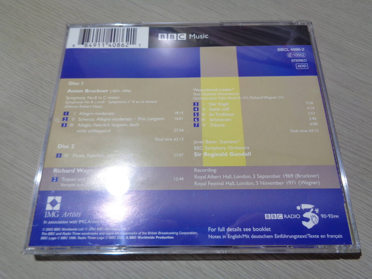 グッドール SIR REGINALD GOODALL BBC SYMPHONY/BRUCKNER:SYMPHONY NO.8 WAGNER:TRISTANAND ISOLDE BBC ...