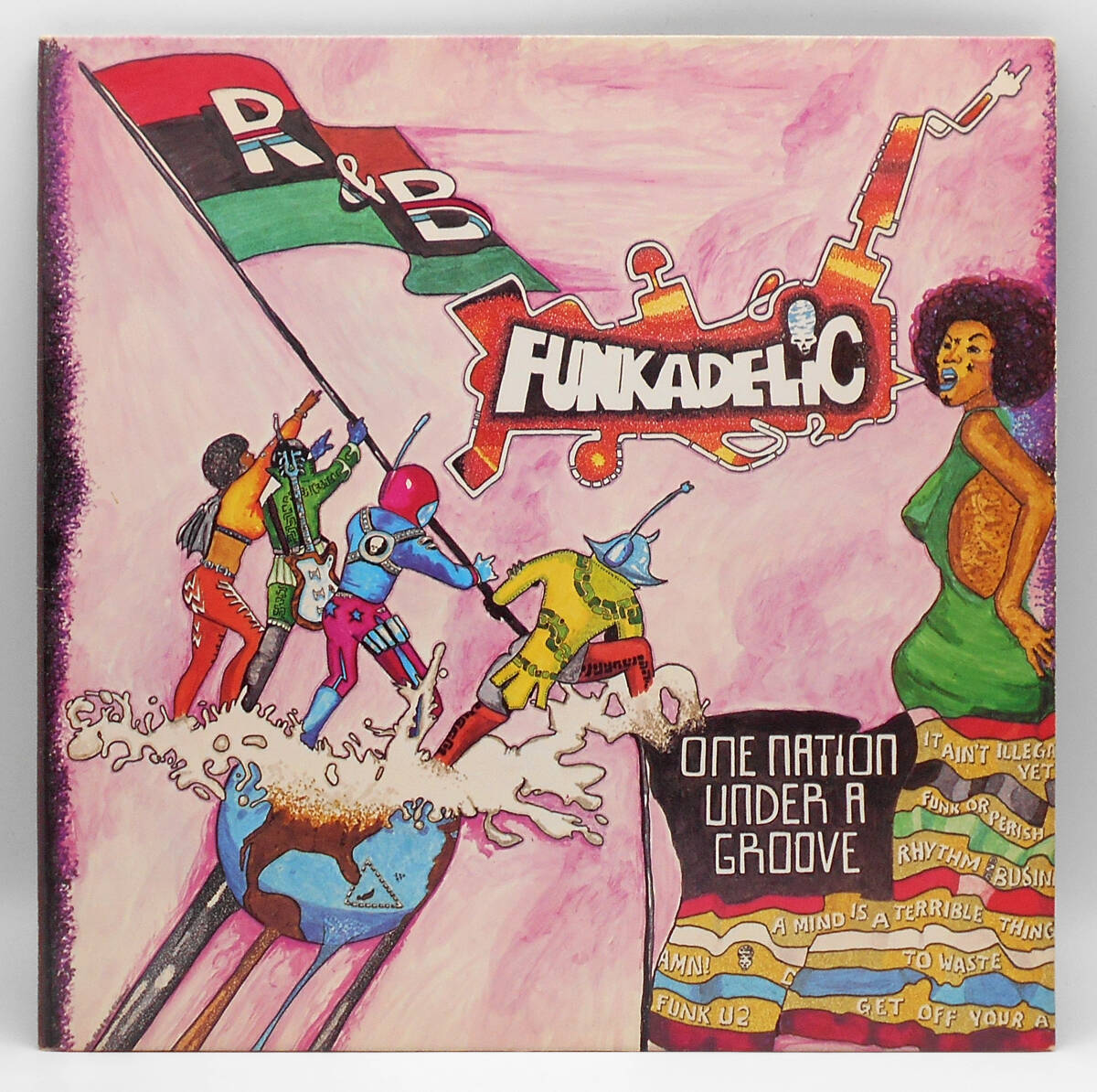 US ORIG LP FUNKADELIC/One Nation Under A Groove 1978年 初回EP付 Maggot ...