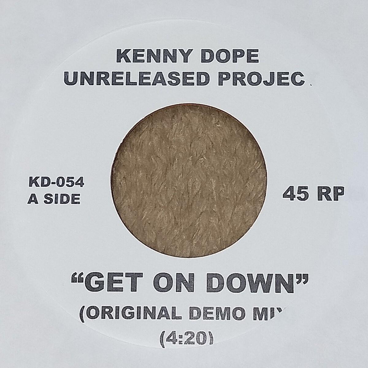 7インチ Kenny Dope Unreleased Project / Get On Down / Gunshot 7inch レコード 90’s classic hip hop soul ...